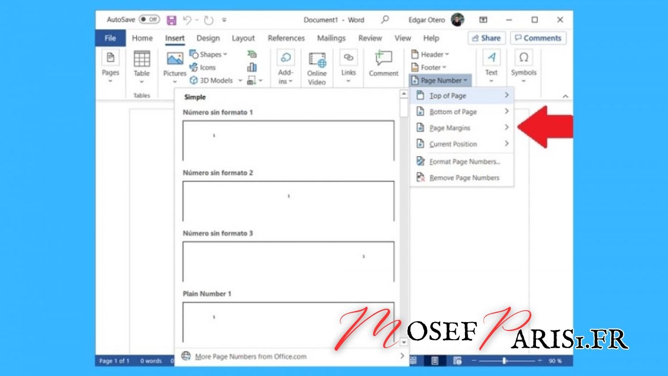 Numéro de Page Word : Étapes Simples pour l’Insérer et le Personnaliser ...